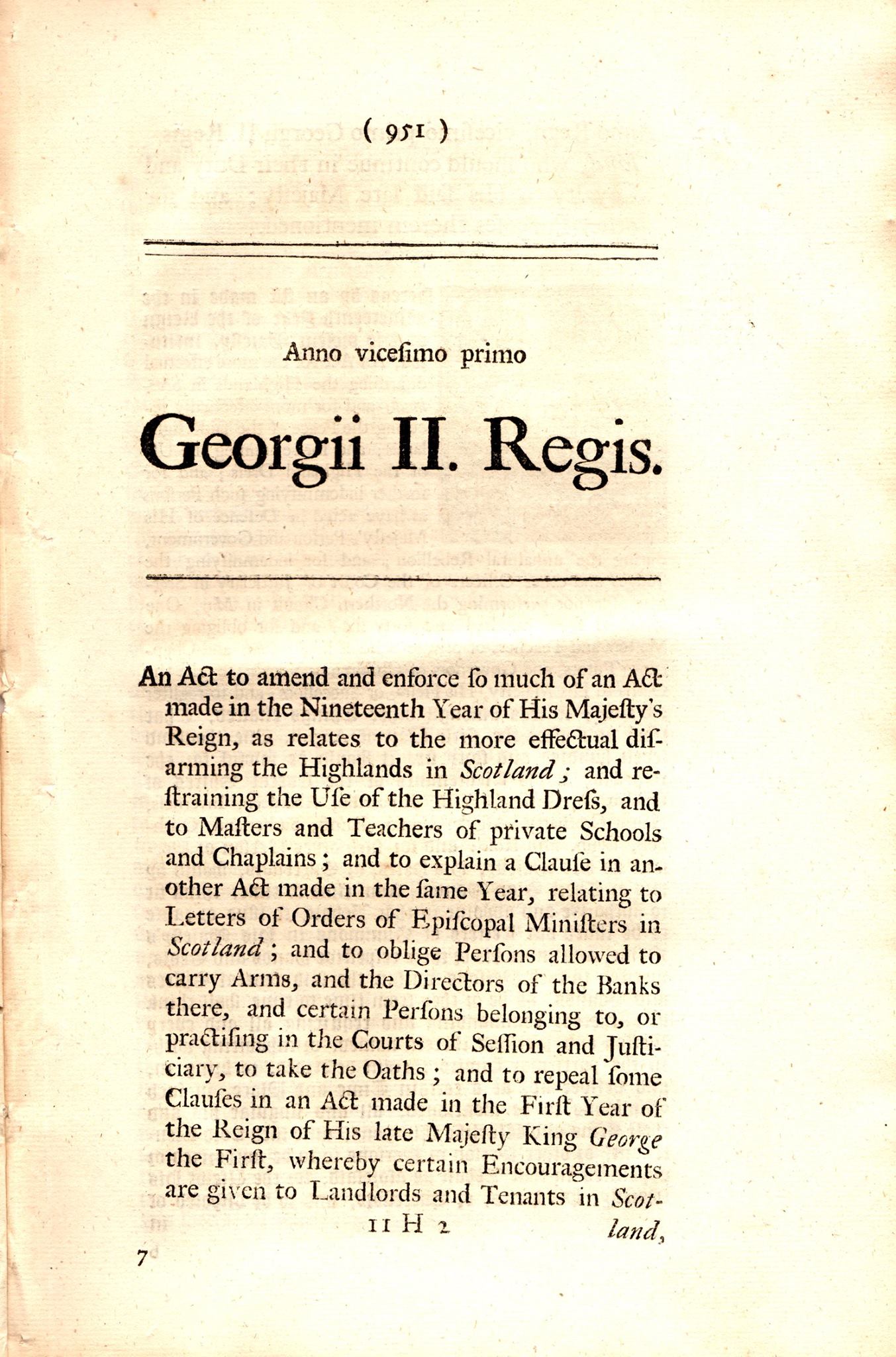 George II., 21st Year, Chapter 26, 1747 – Random Scottish History